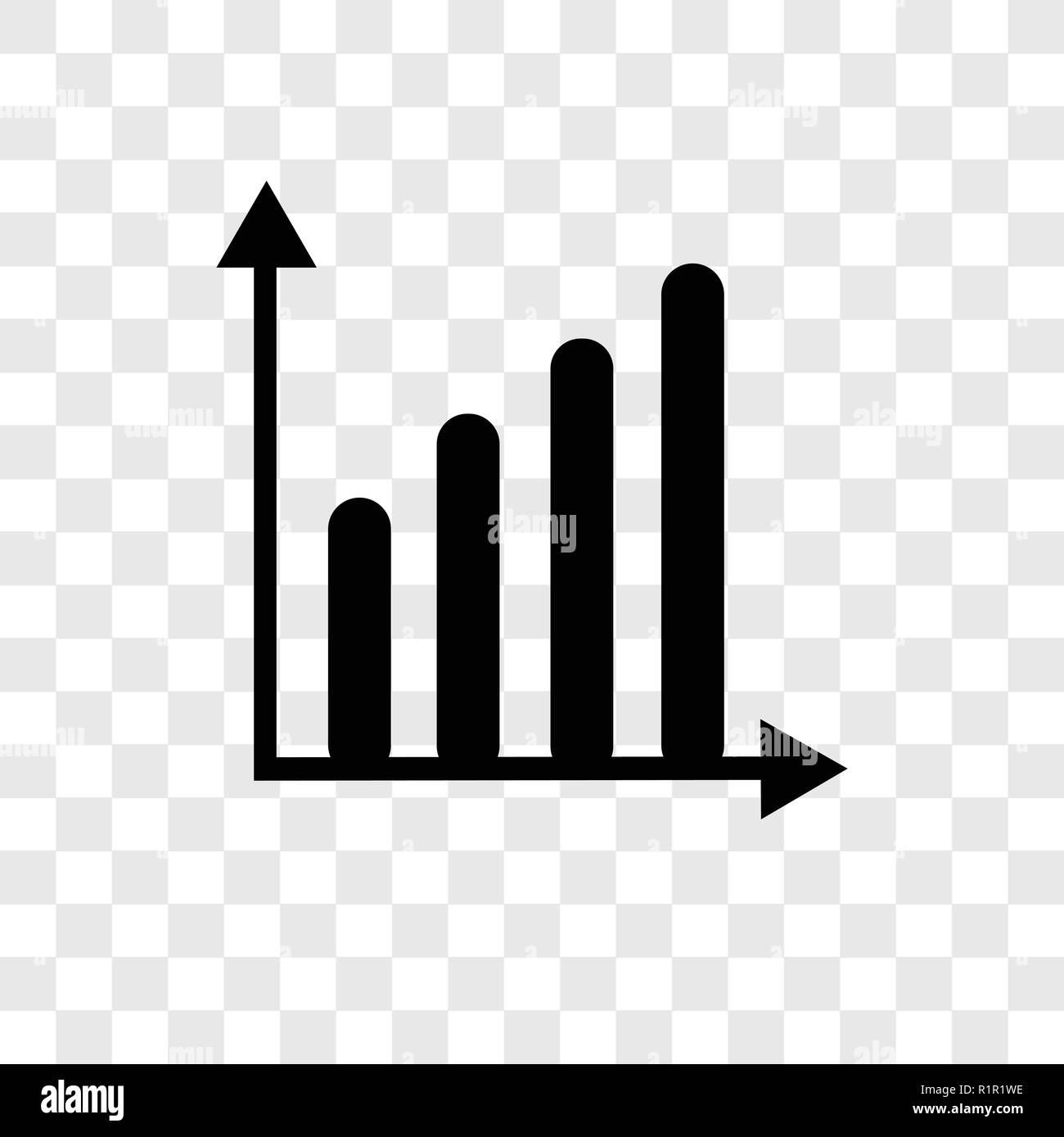 Growth vector icon isolated on transparent background, Growth ...