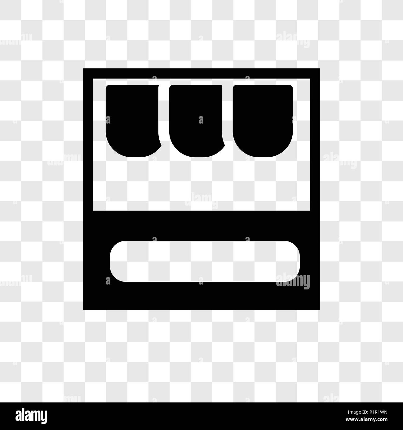 Market vector icon isolated on transparent background, Market ...