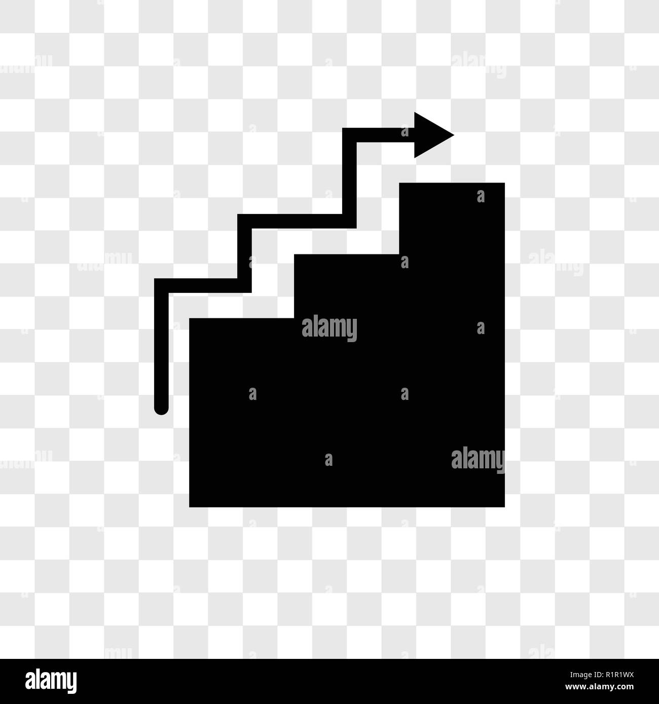 Growth vector icon isolated on transparent background, Growth ...