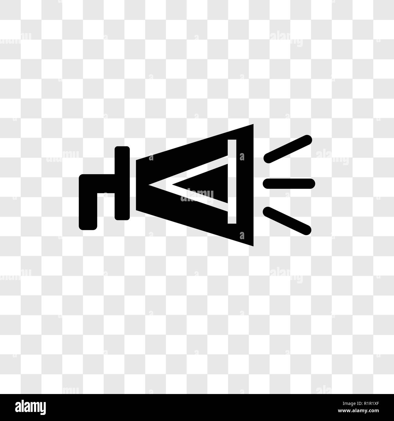 Advertising vector icon isolated on transparent background, Advertising ...