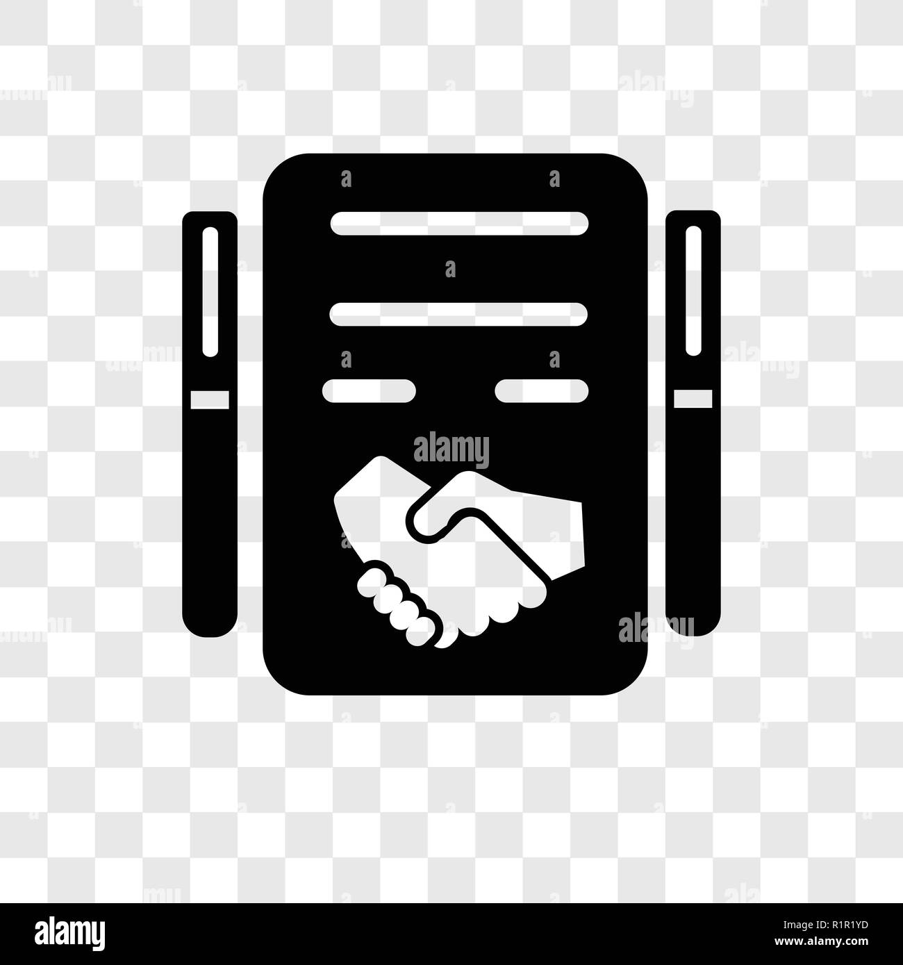 Deal vector icon isolated on transparent background, Deal transparency ...