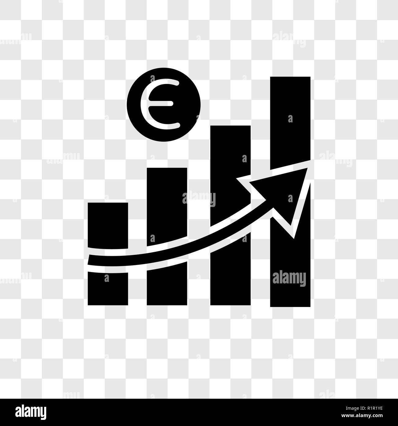 Growth vector icon isolated on transparent background, Growth ...