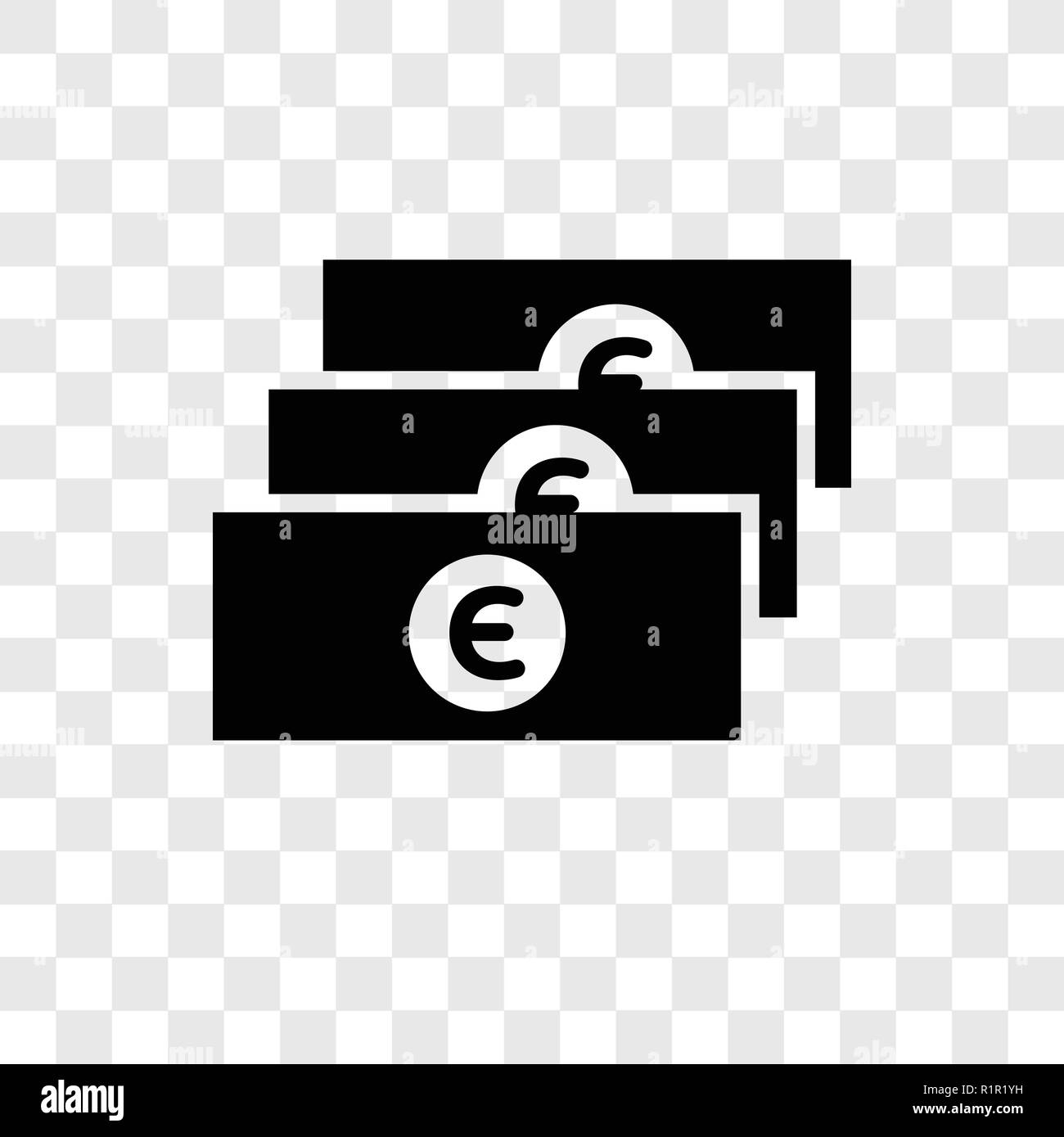 Money vector icon isolated on transparent background, Money ...