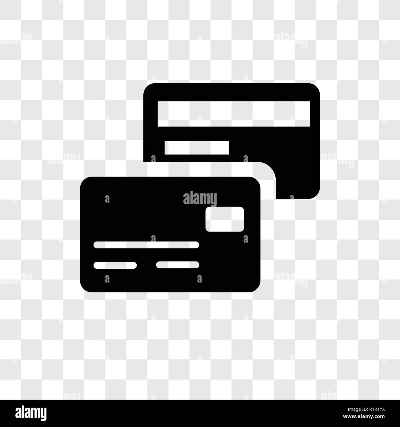 Cit card vector icon isolated on transparent background, Cit card ...