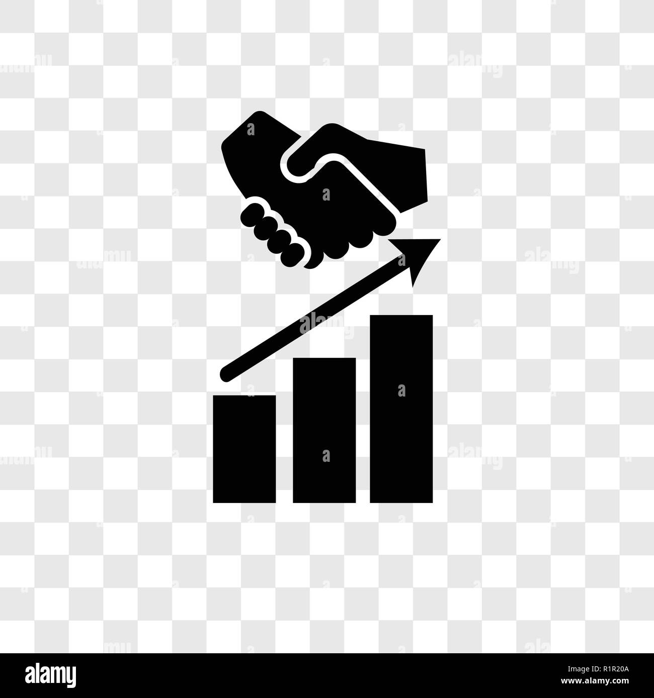 Growth vector icon isolated on transparent background, Growth ...