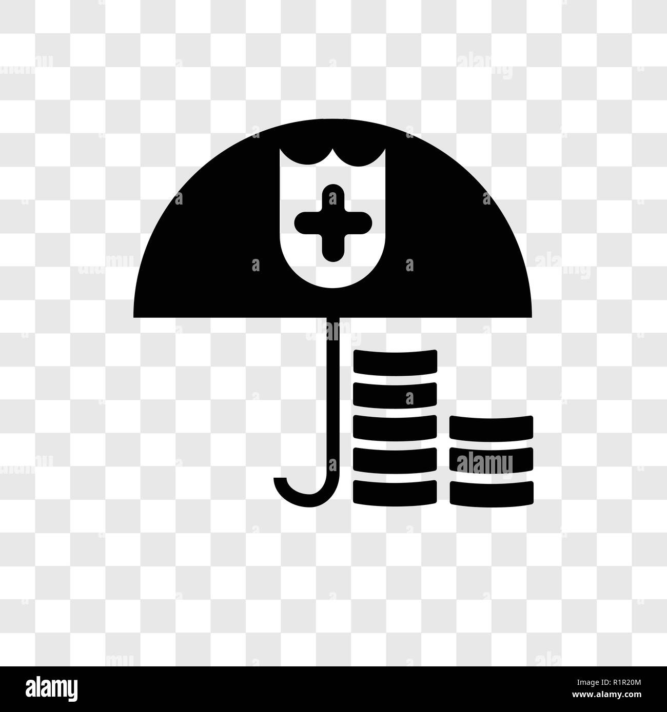 Insurance vector icon isolated on transparent background, Insurance ...