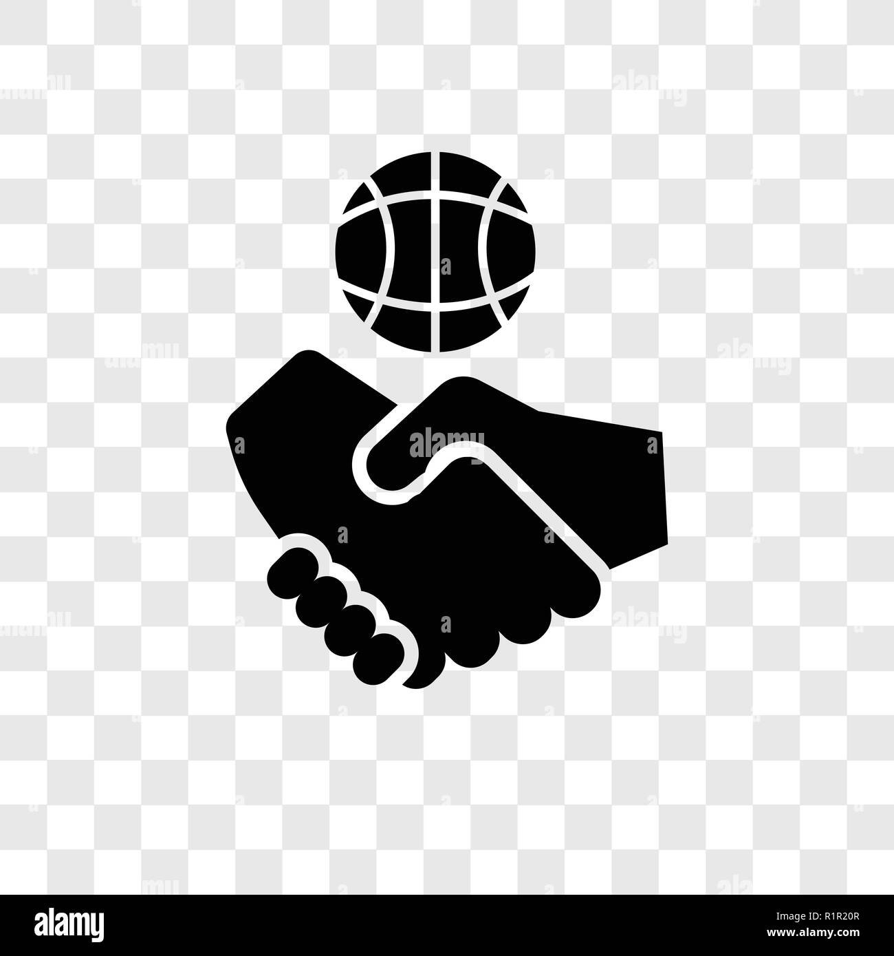 Deal vector icon isolated on transparent background, Deal transparency ...