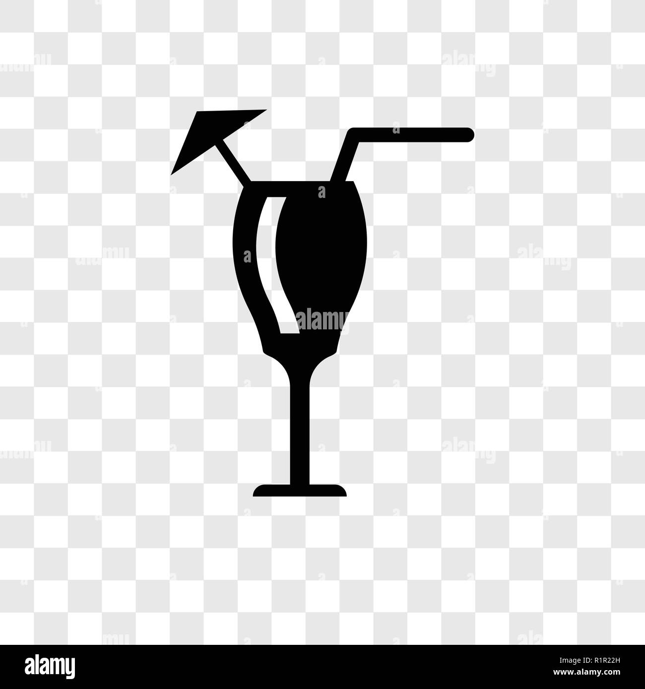 Drink vector icon isolated on transparent background, Drink ...