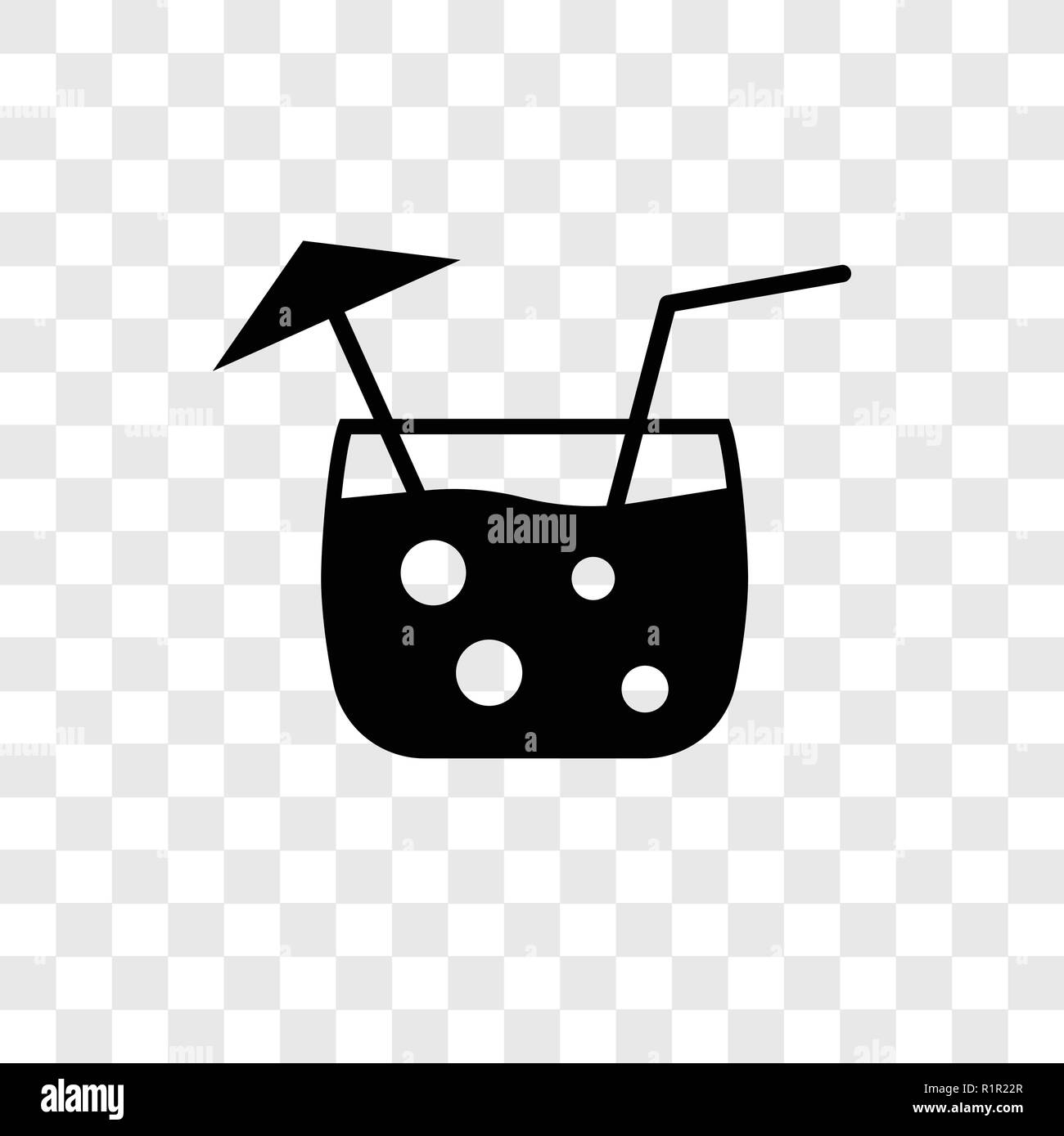 Malibu vector icon isolated on transparent background, Malibu ...