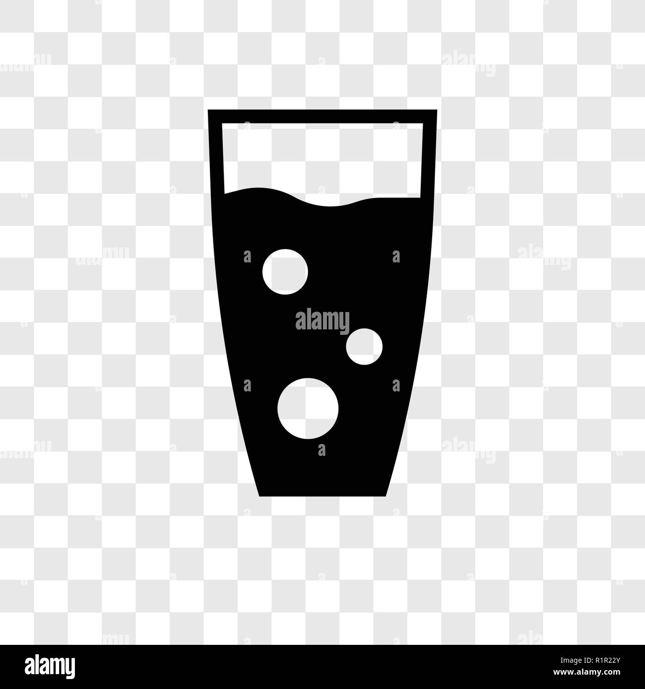 Cocktail vector icon isolated on transparent background, Cocktail ...