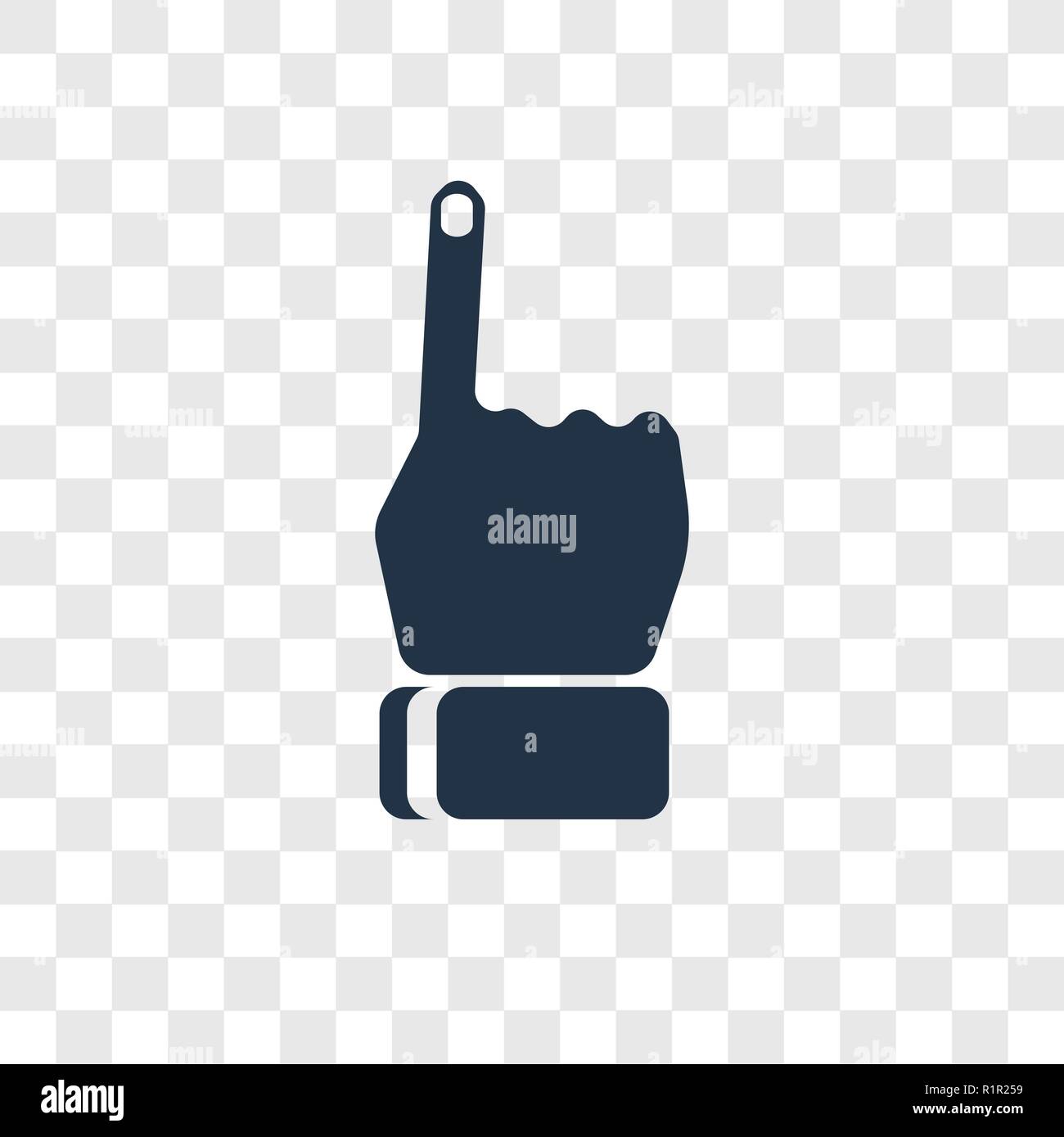 Hand vector icon isolated on transparent background, Hand transparency ...