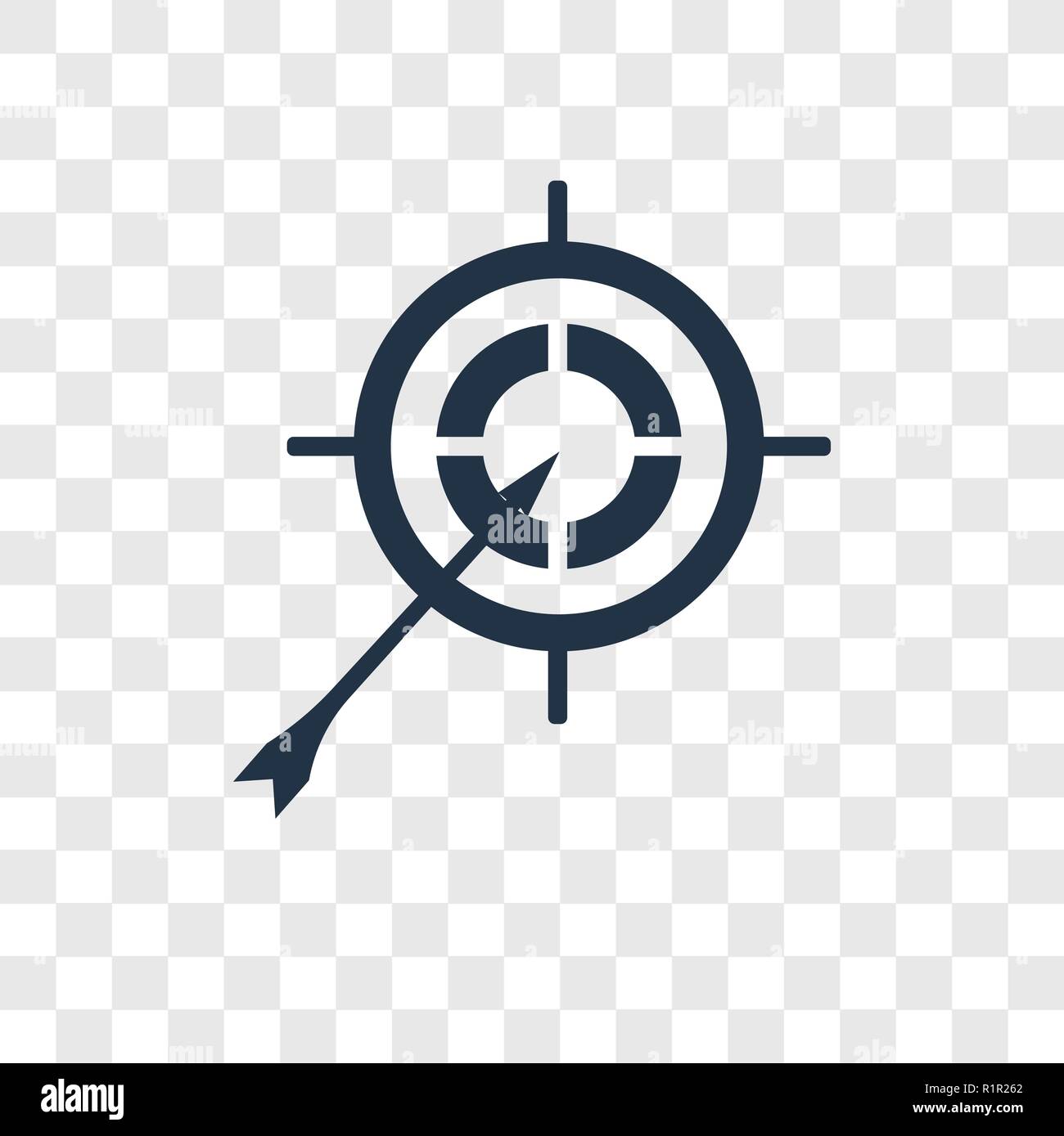 Target vector icon isolated on transparent background, Target ...