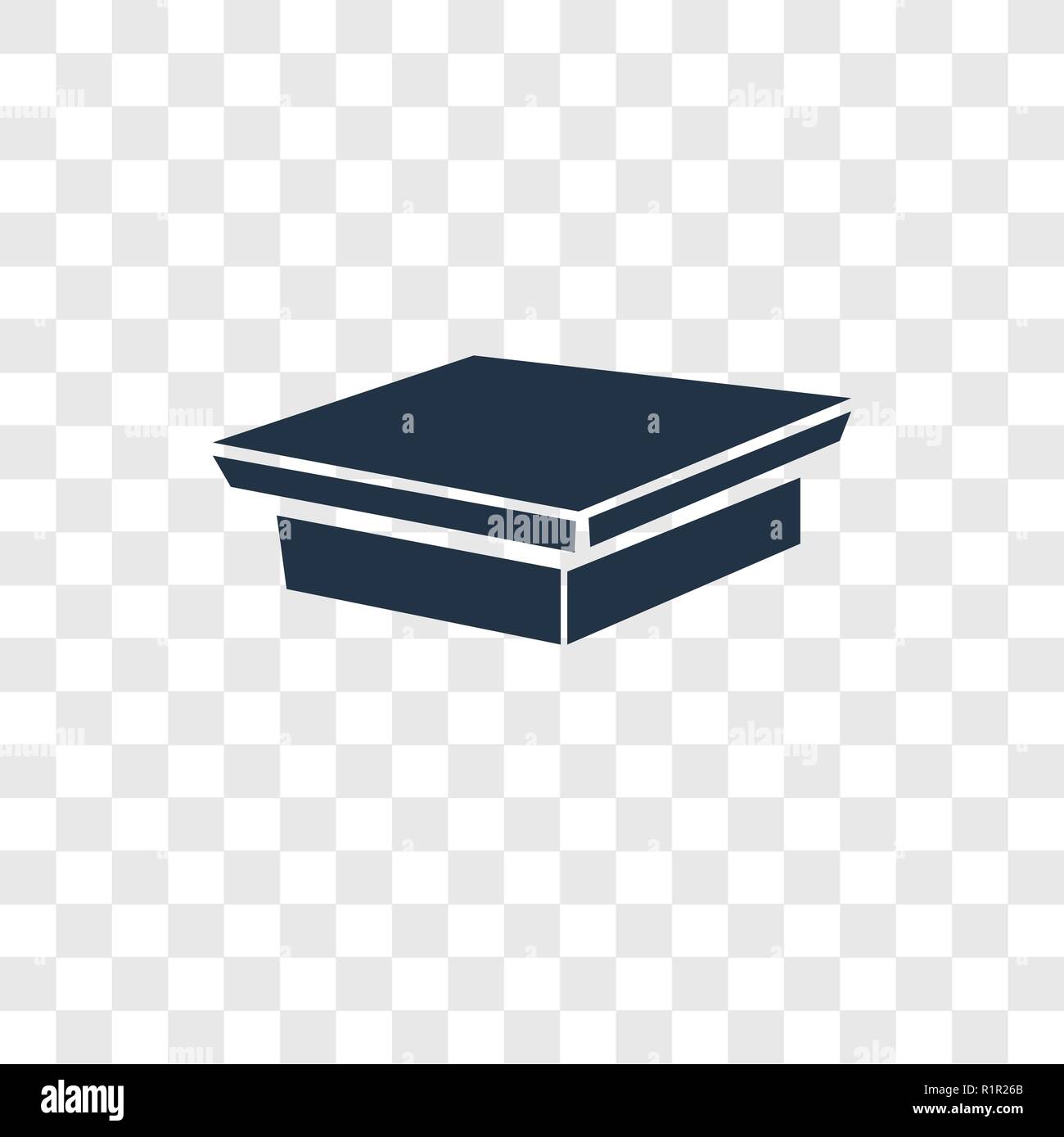 Mortarboard vector icon isolated on transparent background, Mortarboard ...