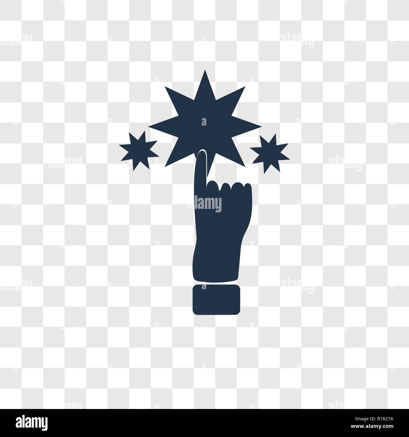 Rate vector icon isolated on transparent background, Rate transparency ...