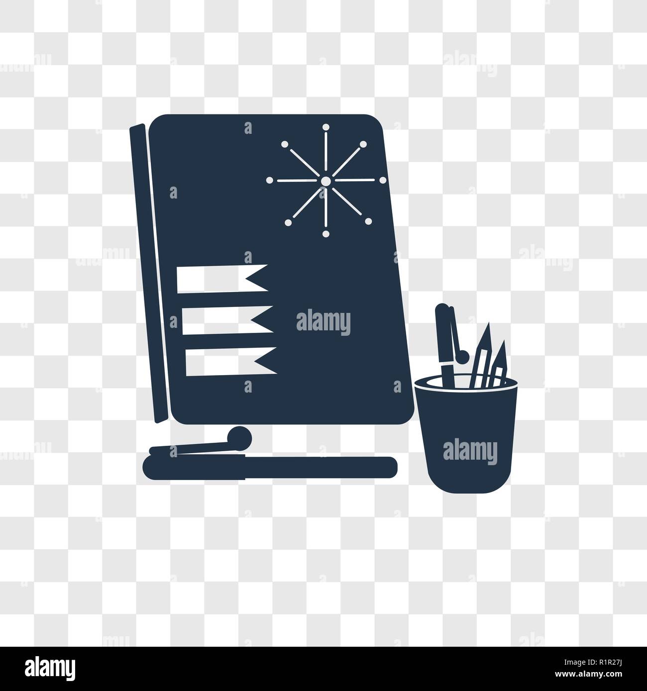 Planning vector icon isolated on transparent background, Planning ...