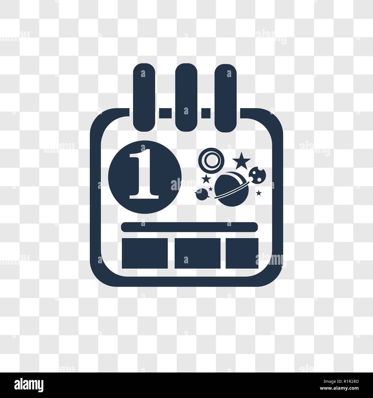 Calendar vector icon isolated on transparent background, Calendar ...