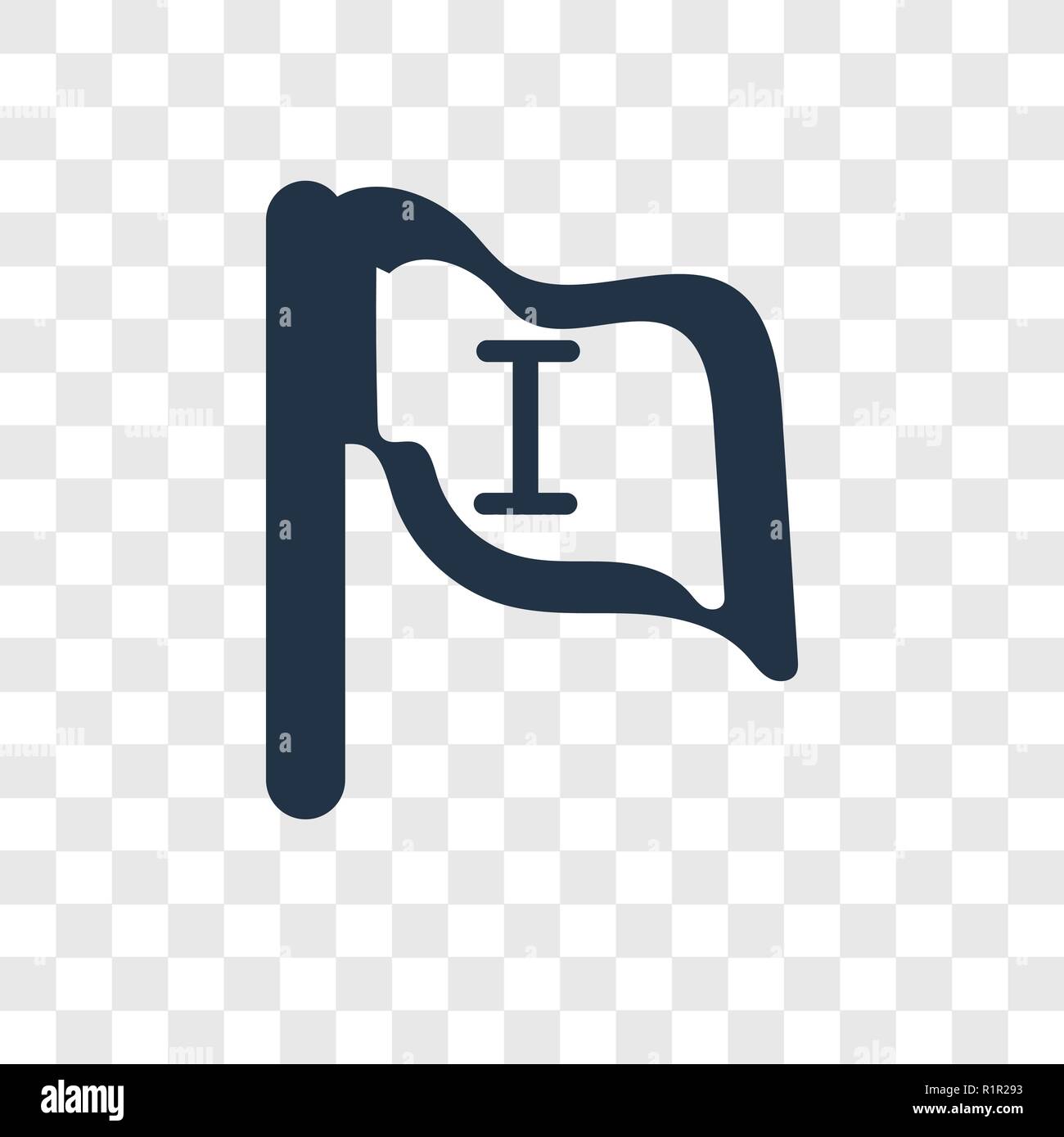 Flag vector icon isolated on transparent background, Flag transparency ...