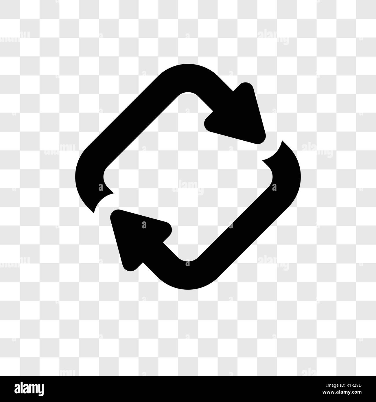 Reload vector icon isolated on transparent background, Reload ...