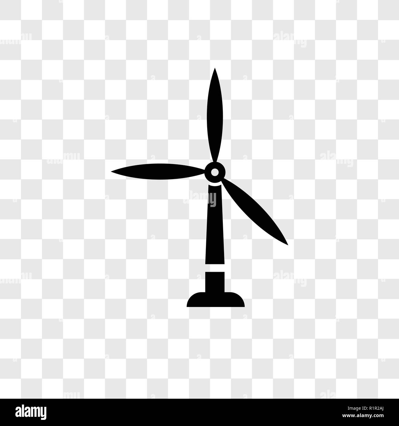 Wind mills vector icon isolated on transparent background, Wind mills ...