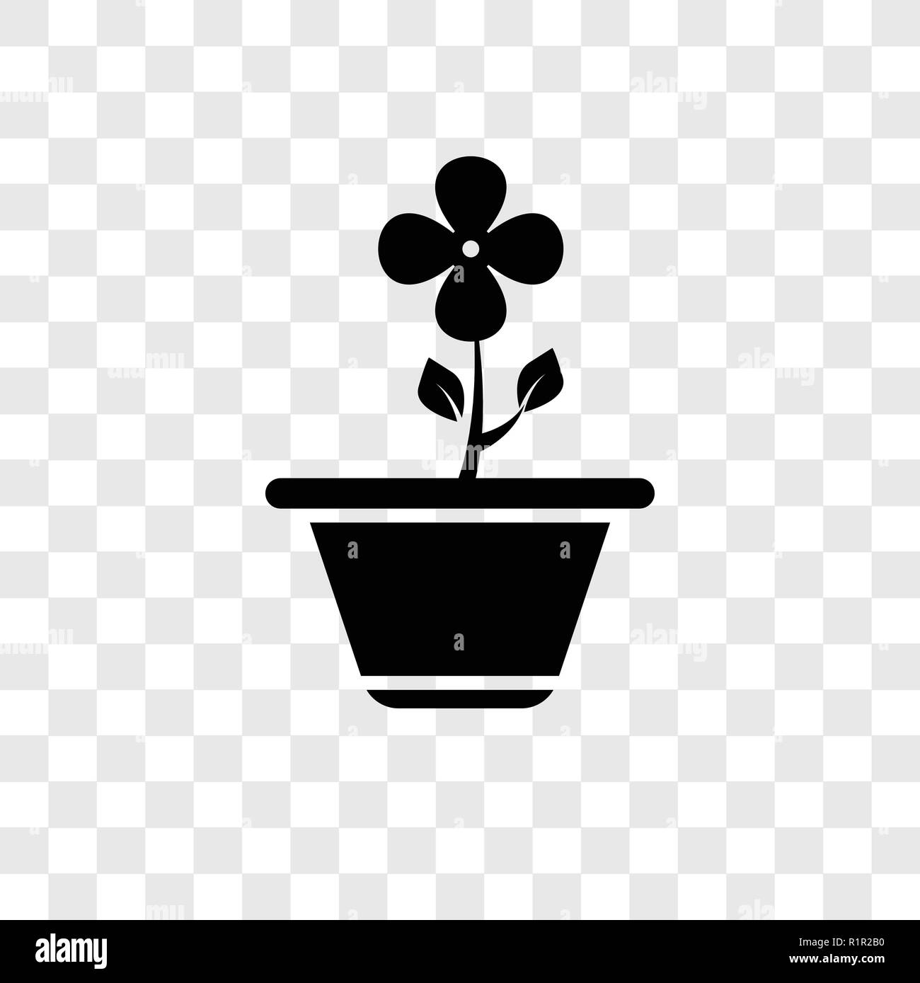 Flower vector icon isolated on transparent background, Flower ...
