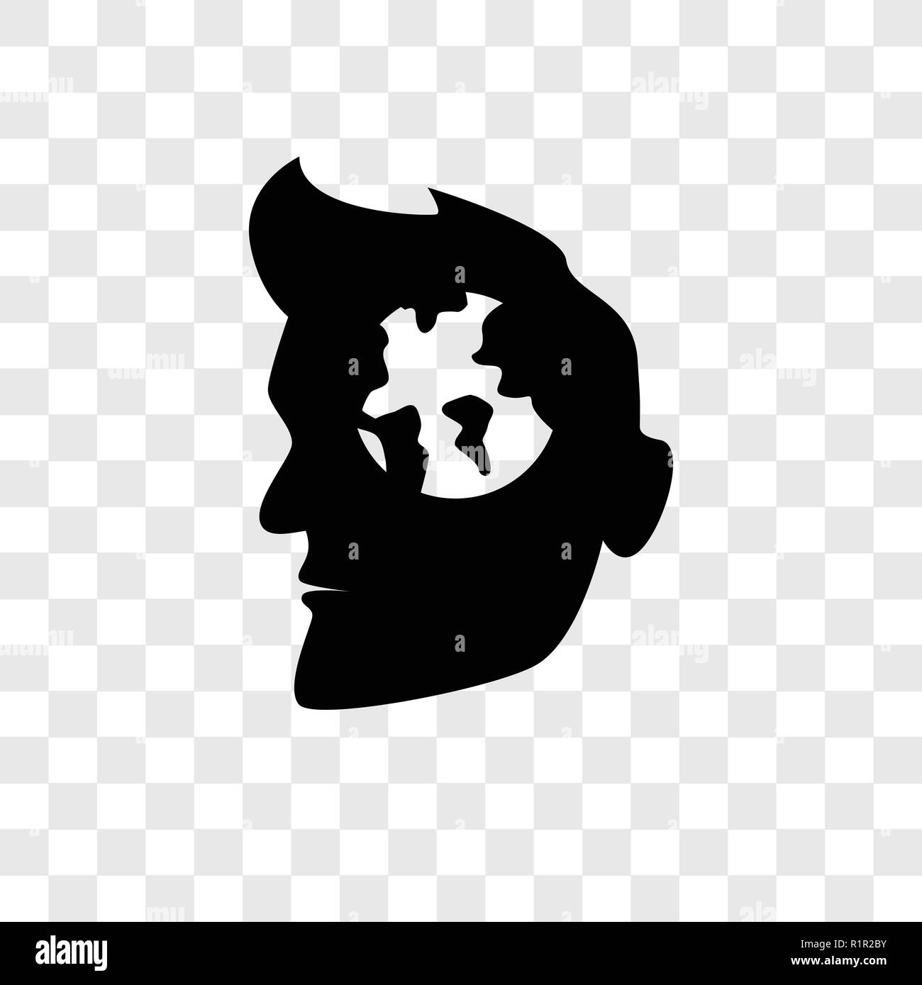 Global Awareness vector icon isolated on transparent background, Global ...