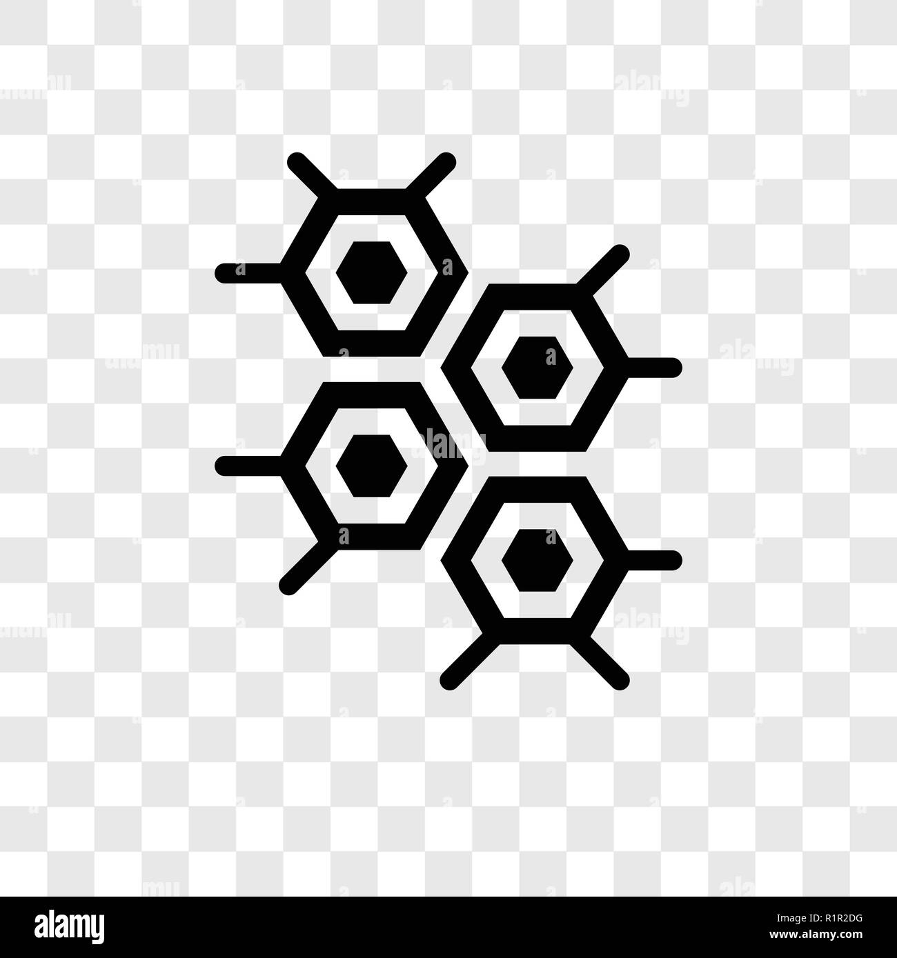 Eco cell vector icon isolated on transparent background, Eco cell ...