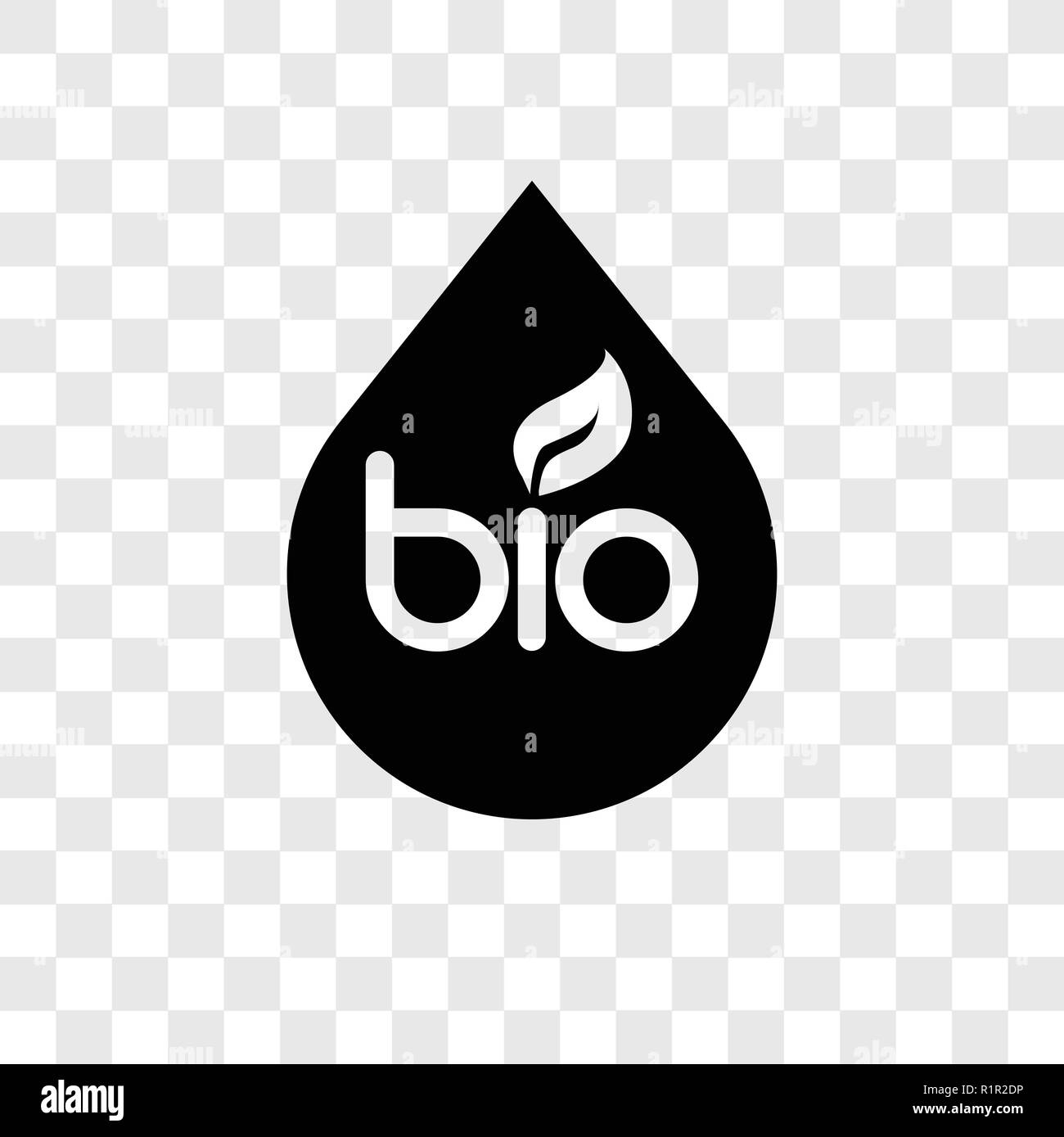 Bio fuel vector icon isolated on transparent background, Bio fuel ...