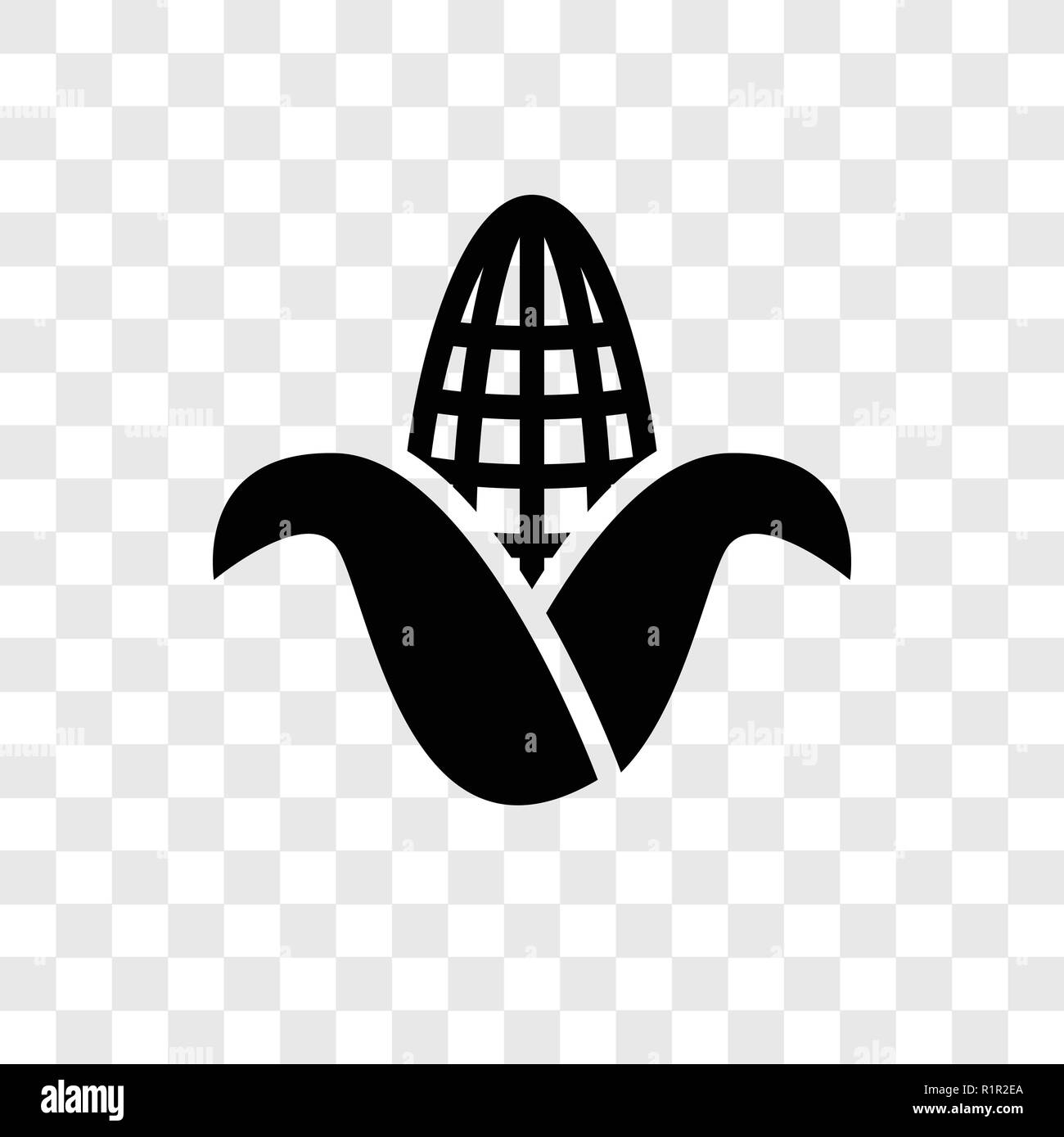 Corn vector icon isolated on transparent background, Corn transparency ...