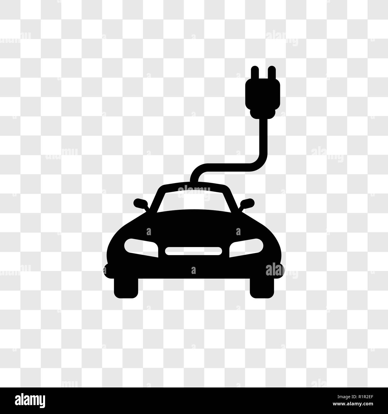 Eco energy power vector icon isolated on transparent background, Eco ...