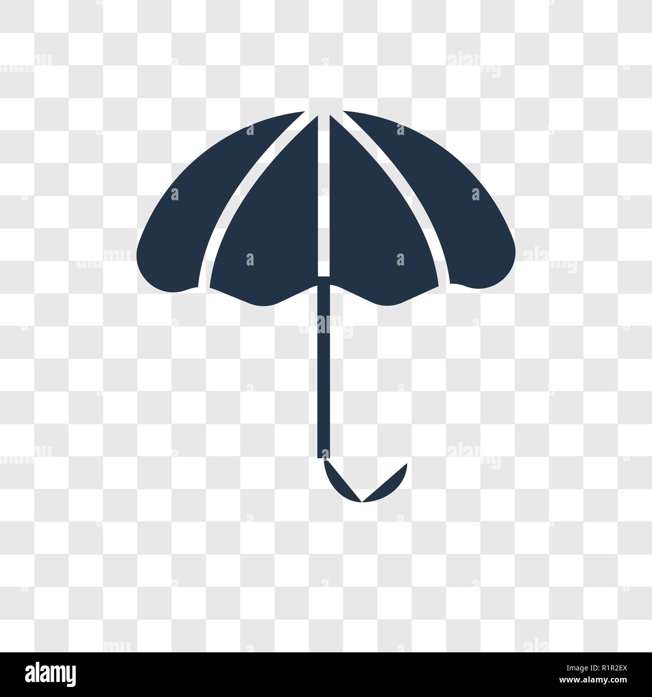 Umbrella vector icon isolated on transparent background, Umbrella ...