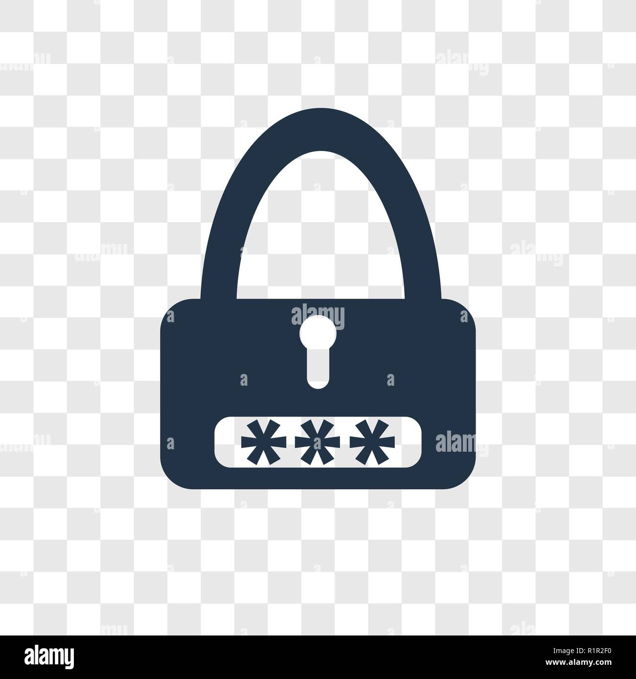 Password vector icon isolated on transparent background, Password ...