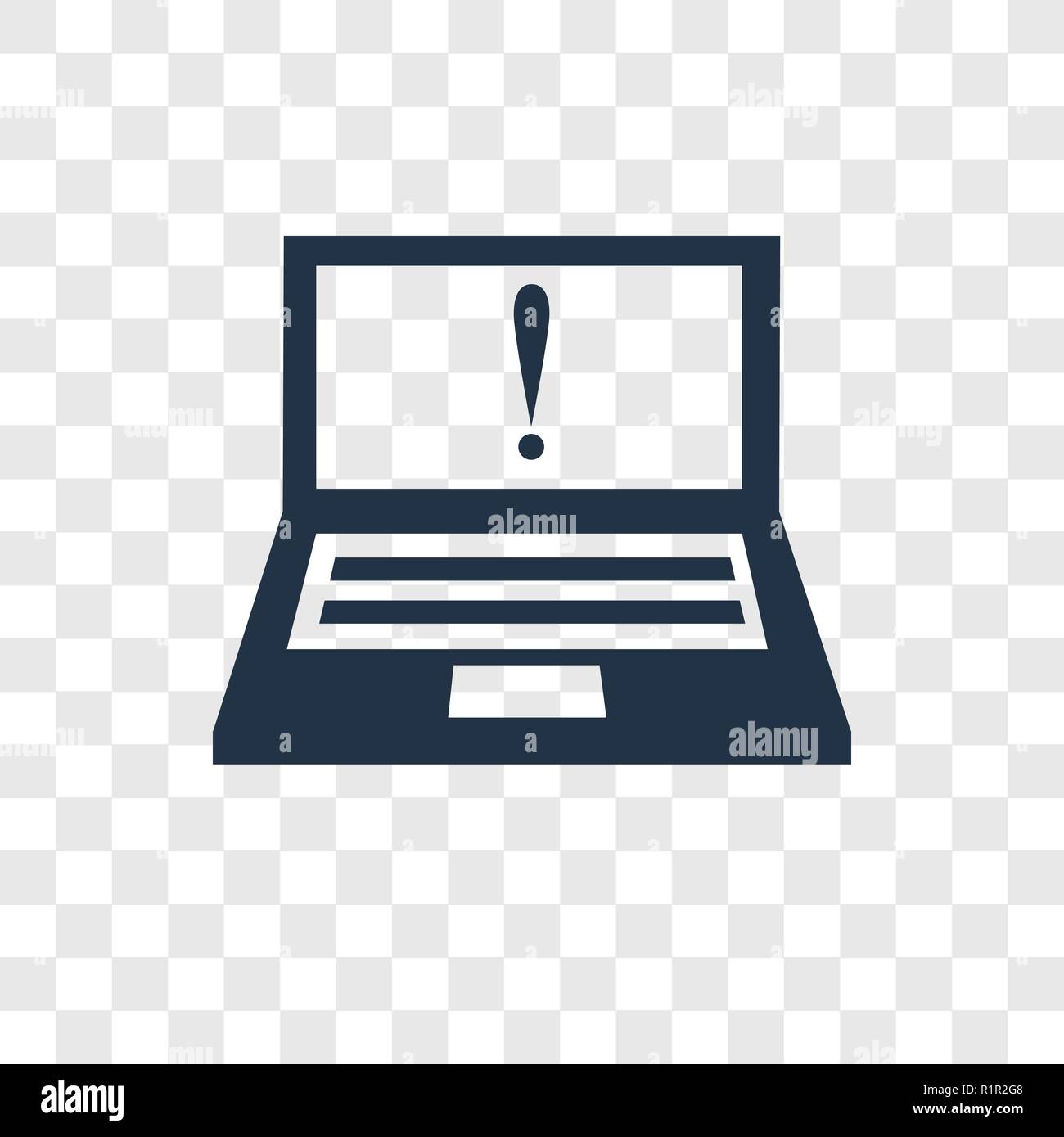 Laptop vector icon isolated on transparent background, Laptop ...