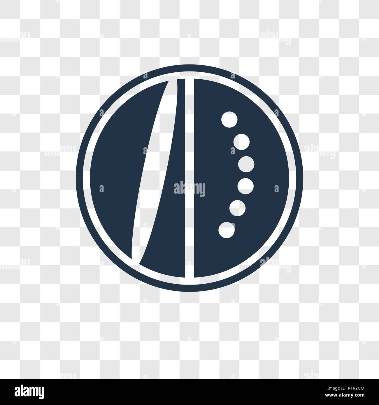 Watermelon vector icon isolated on transparent background, Watermelon ...
