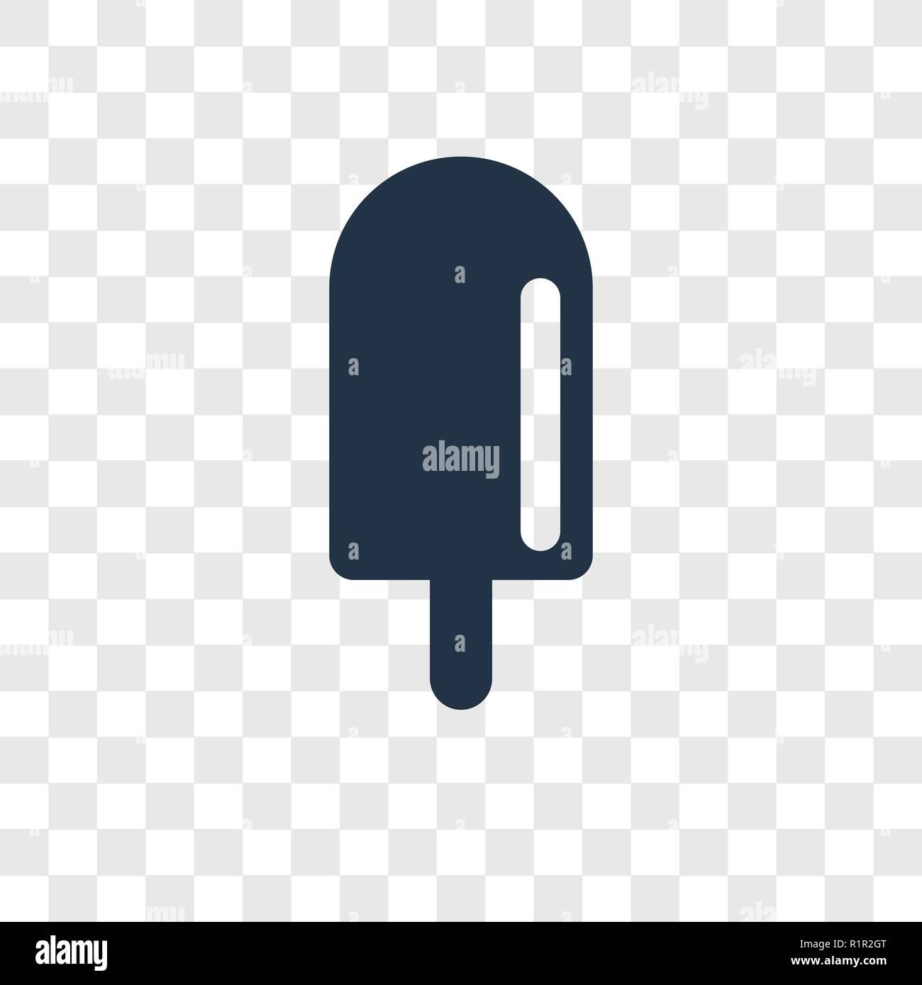 Ice Cream vector icon isolated on transparent background, Ice Cream ...