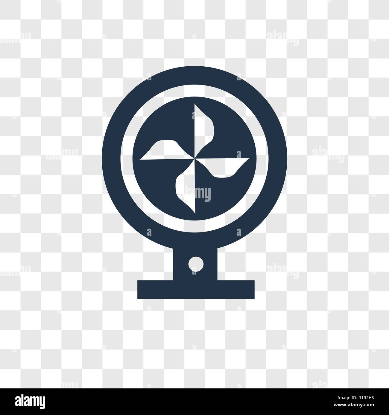 Fan vector icon isolated on transparent background, Fan transparency ...