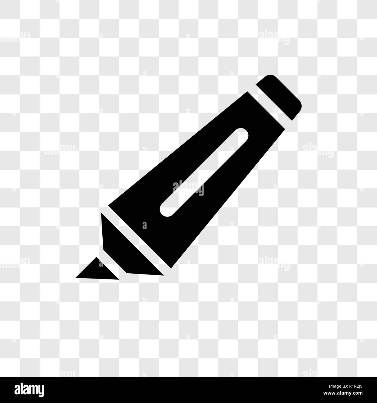 Marker vector icon isolated on transparent background, Marker ...