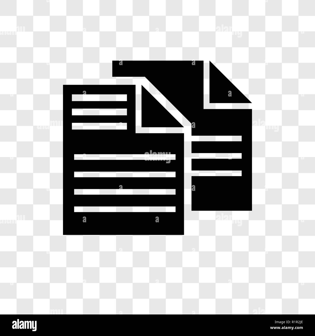 Paper vector icon isolated on transparent background, Paper ...