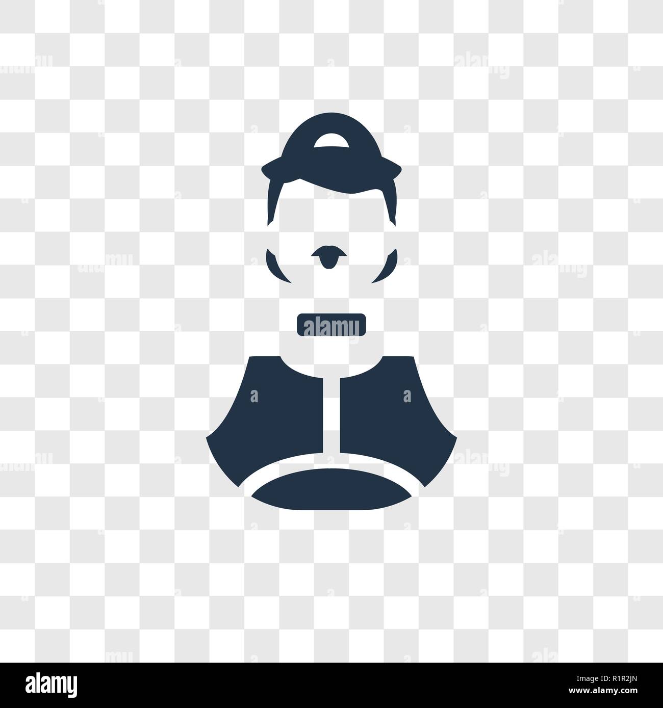 Clerk vector icon isolated on transparent background, Clerk ...