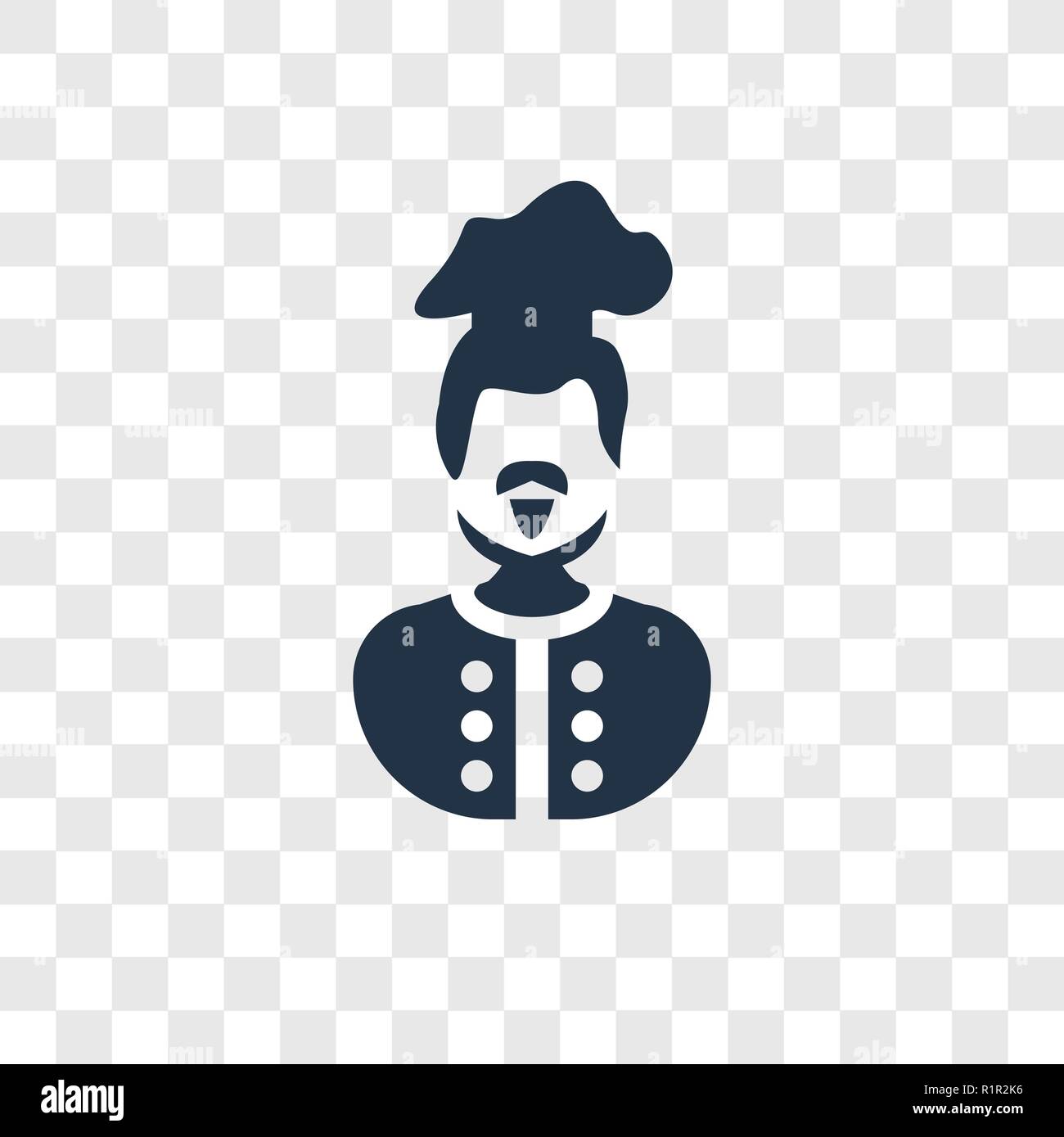 Chef vector icon isolated on transparent background, Chef transparency ...