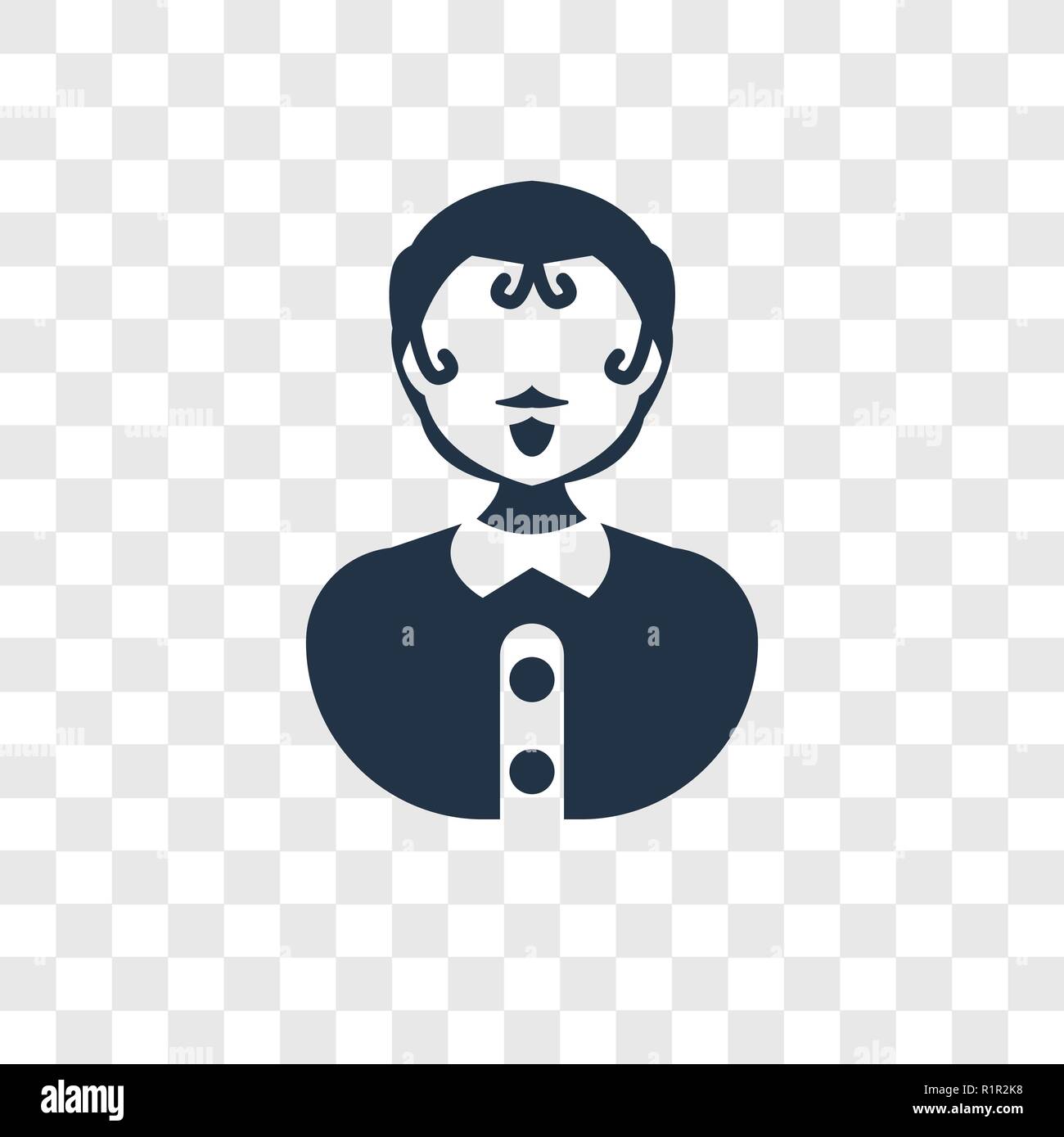 Man vector icon isolated on transparent background, Man transparency ...