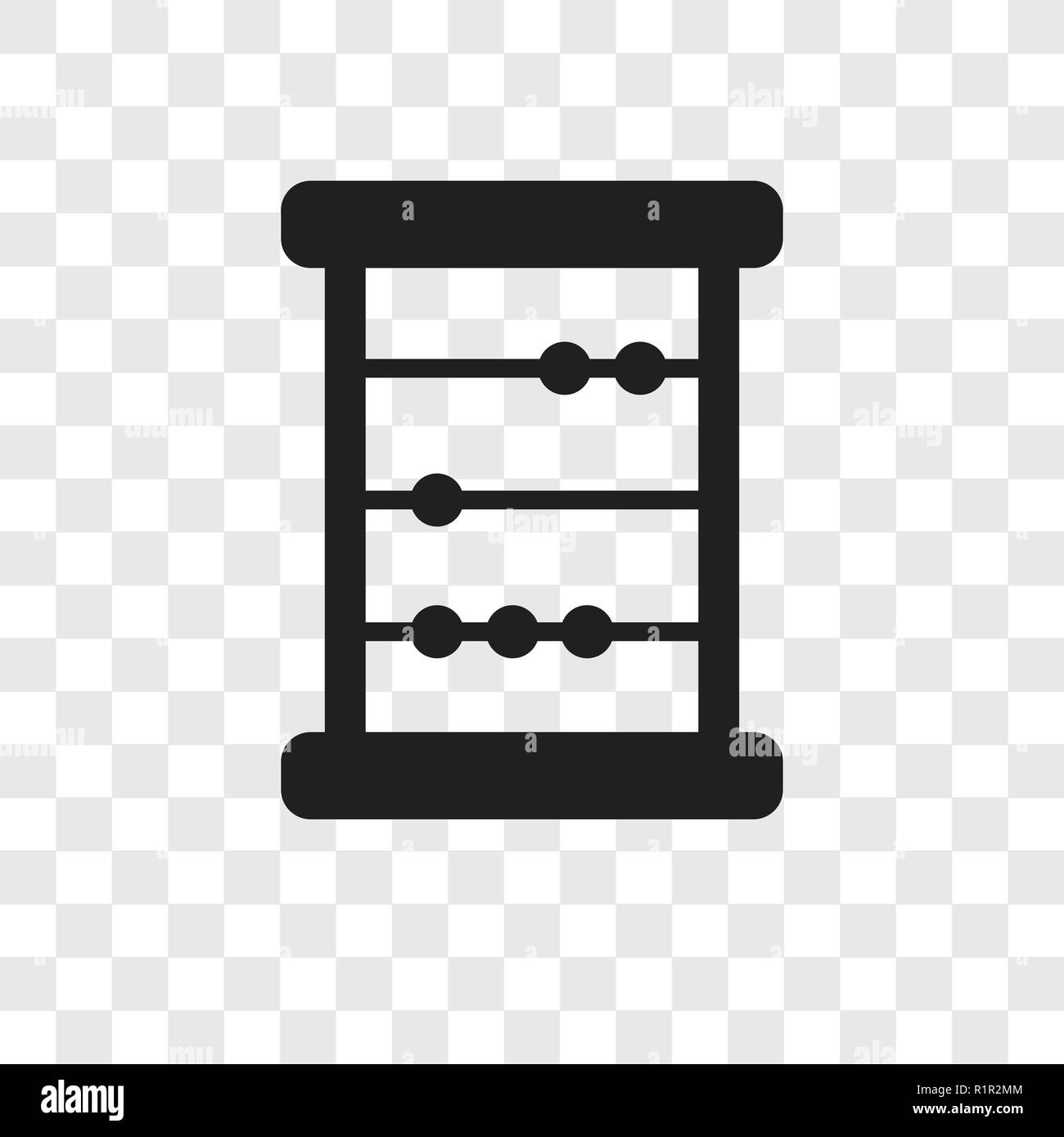 Abacus vector icon isolated on transparent background, Abacus ...