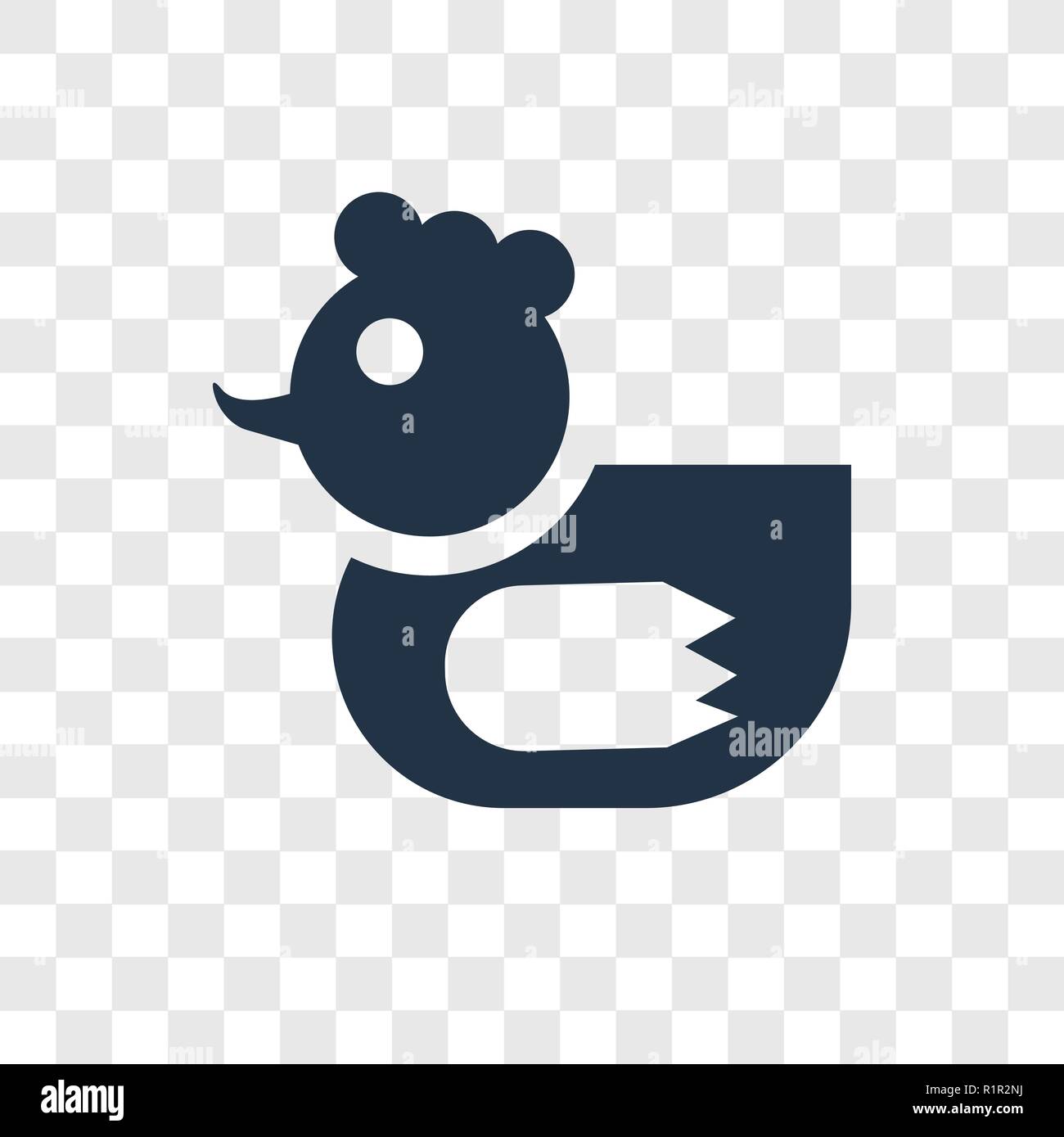 Ducky vector icon isolated on transparent background, Ducky ...