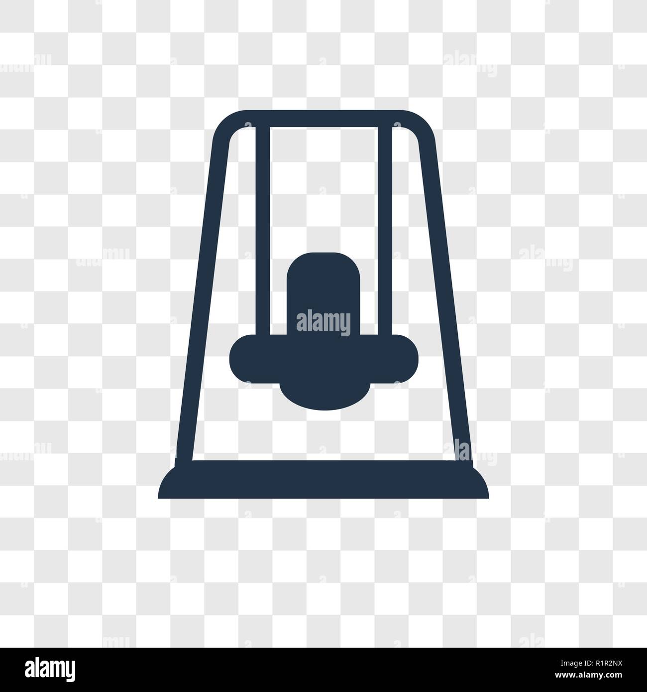 Swings vector icon isolated on transparent background, Swings ...