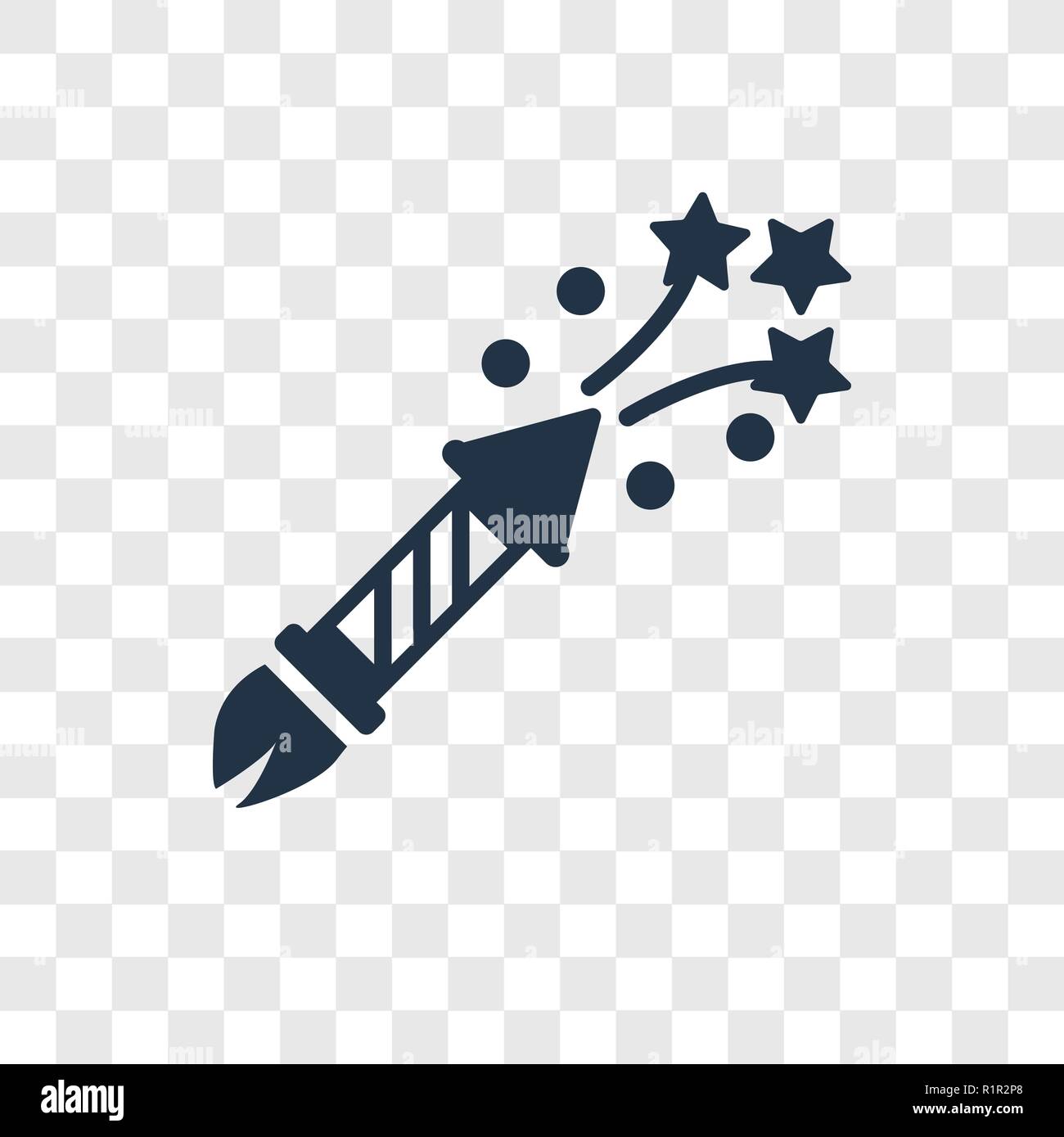 Fireworks vector icon isolated on transparent background, Fireworks ...