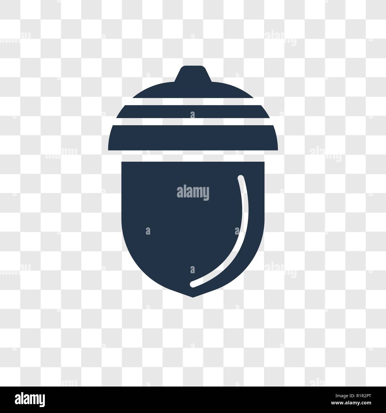 Acorn vector icon isolated on transparent background, Acorn ...