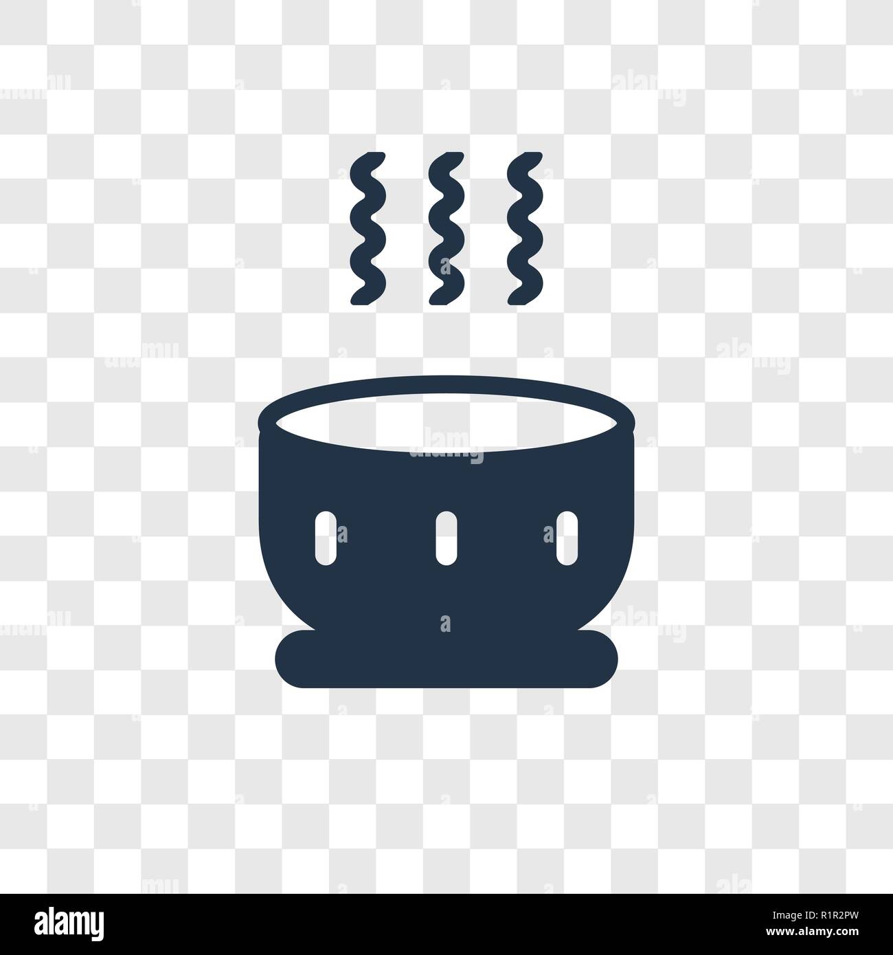 Soup vector icon isolated on transparent background, Soup transparency ...