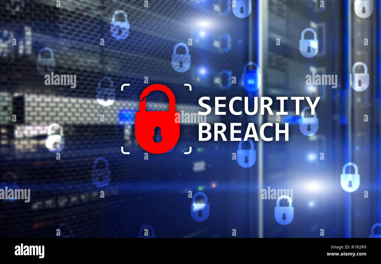 Security breach detection, Cyber protection. Information privacy Stock ...