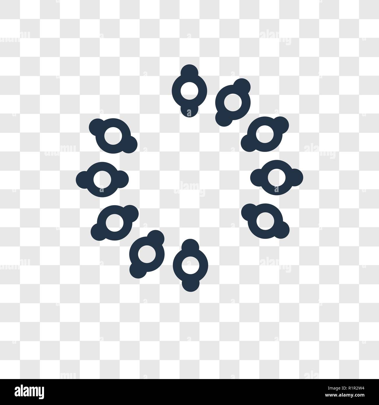 Loading vector icon isolated on transparent background, Loading ...