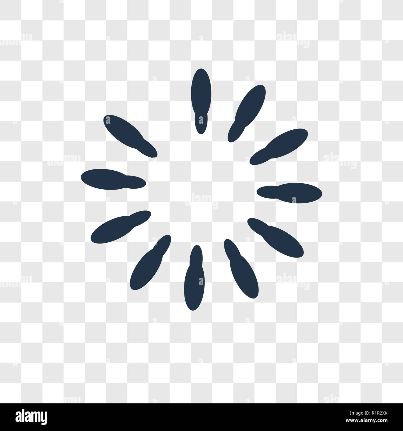 Loading vector icon isolated on transparent background, Loading ...