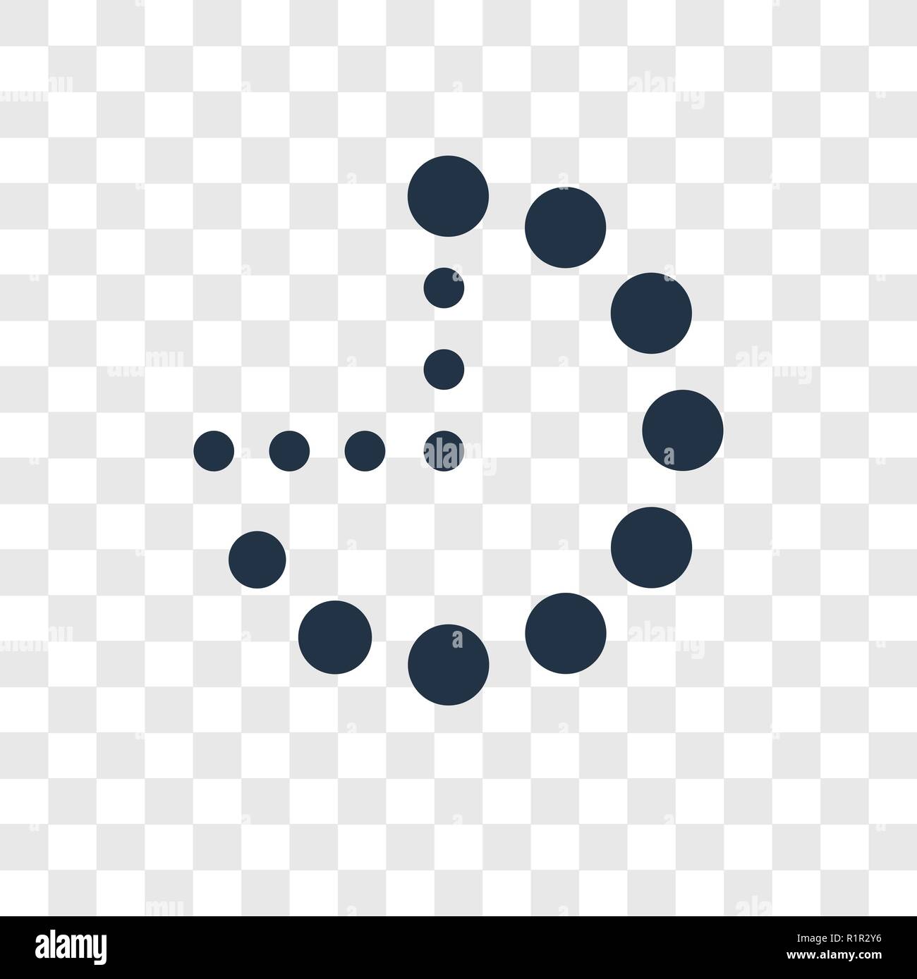 Loading vector icon isolated on transparent background, Loading ...